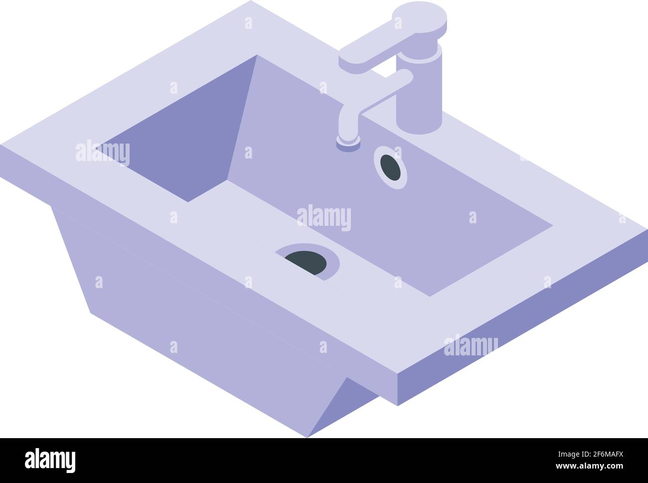 Wash basin icon. Isometric of Wash basin vector icon for web design ...