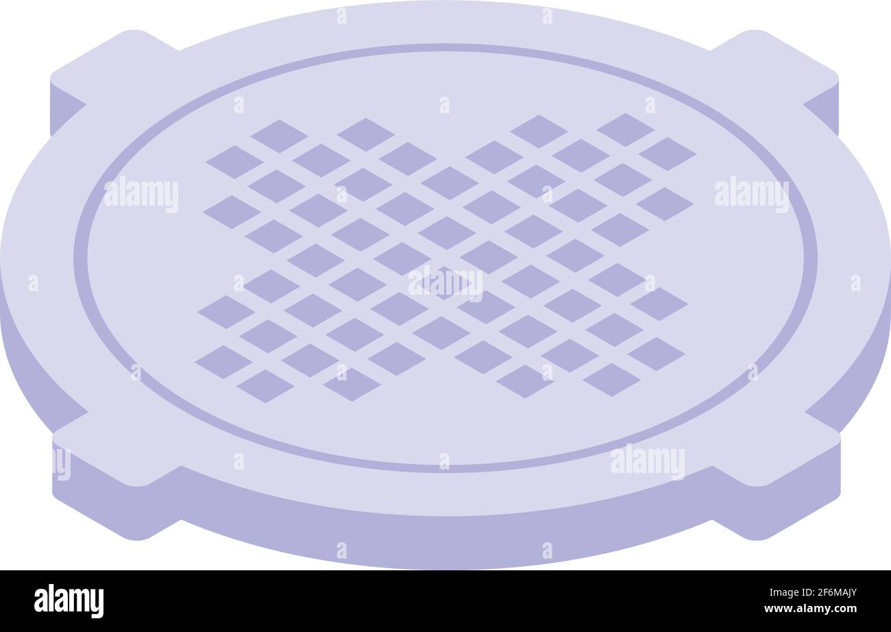 Modern manhole icon. Isometric of Modern manhole vector icon for web ...
