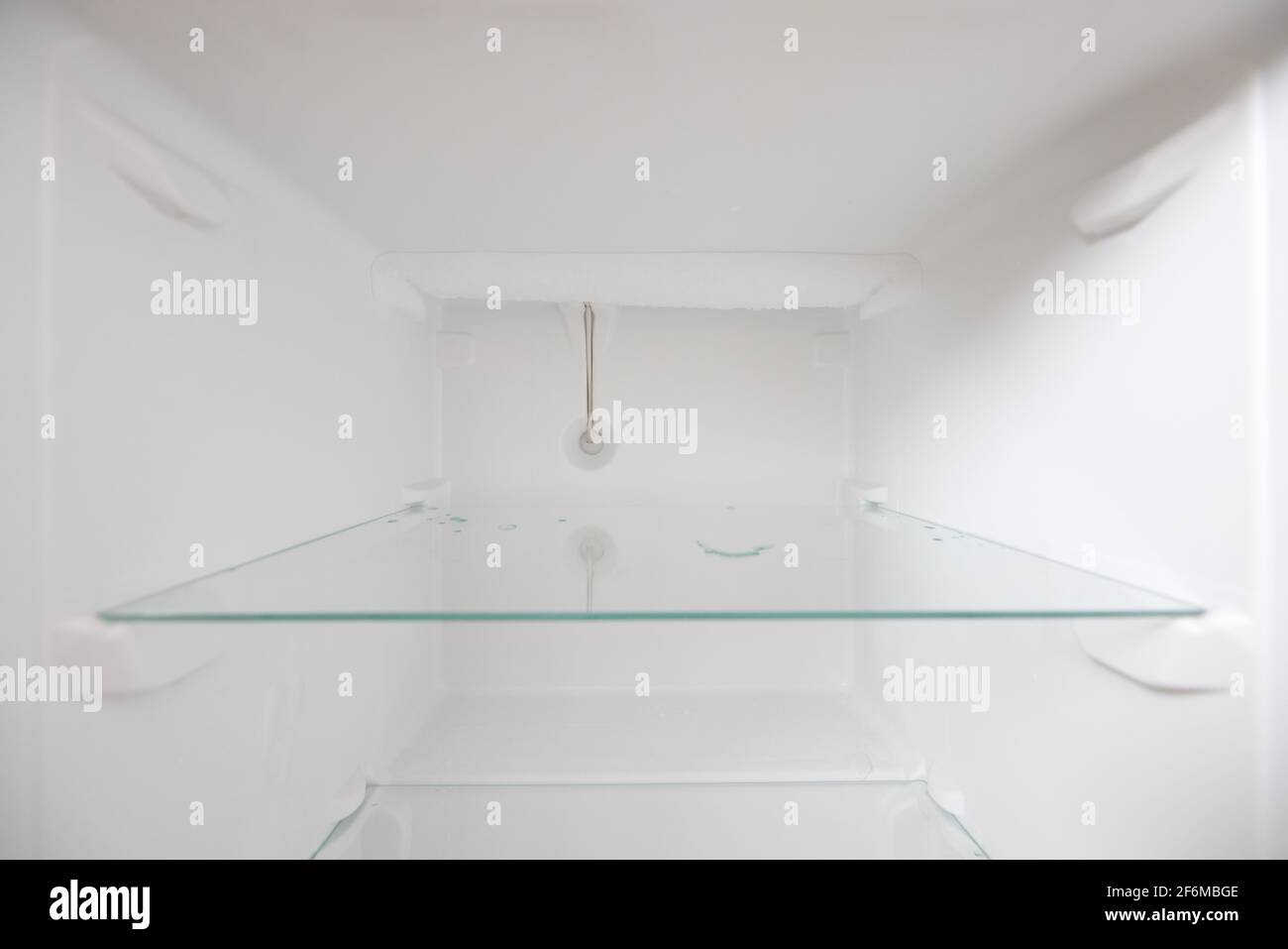 An empty refrigerator. Inside an empty, clean refrigerator, a ...