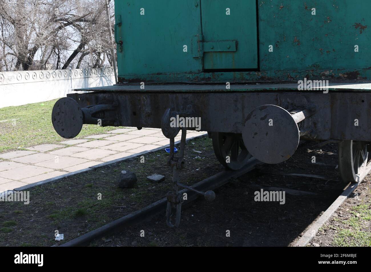 Dnepropetrovsk, Ukraine - 04.01.2021:armored train in the open-air ...