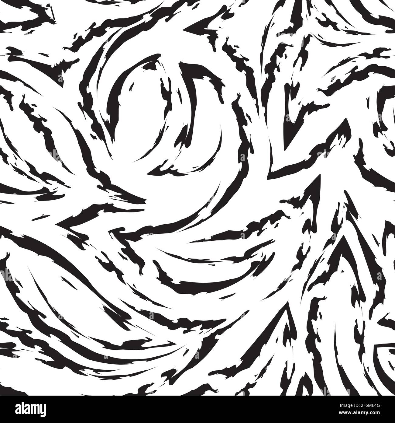 Black vector seamless pattern of stripes with ragged edges in the form ...