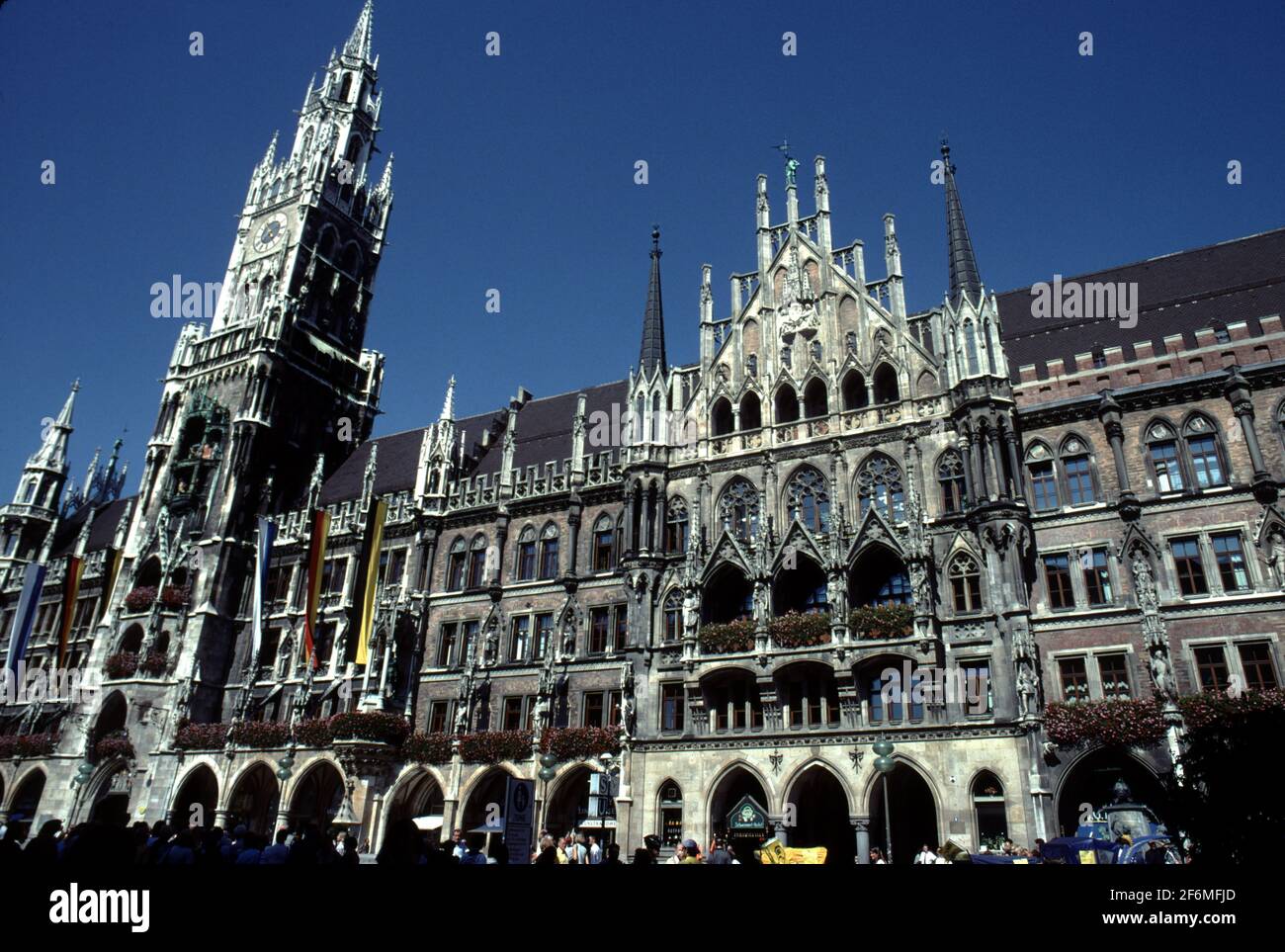 Munich, Germany. 9/12/2000. Marienplatz. Munich’s main platz since 1158 ...