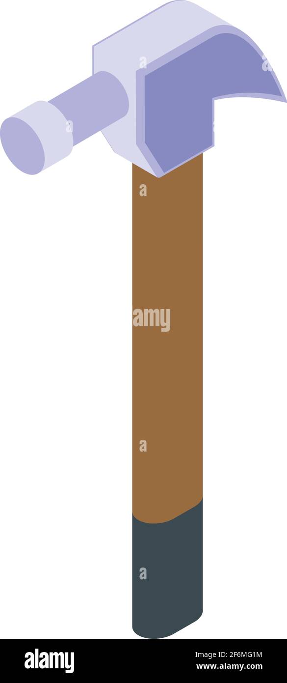 Home hammer icon. Isometric of Home hammer vector icon for web design ...