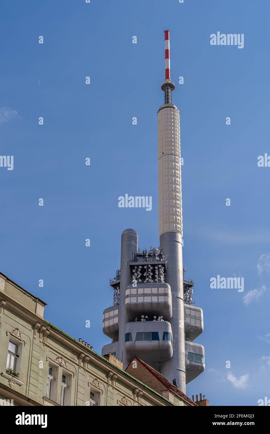 Zizkovska vez zizkov television tower hi-res stock photography and ...