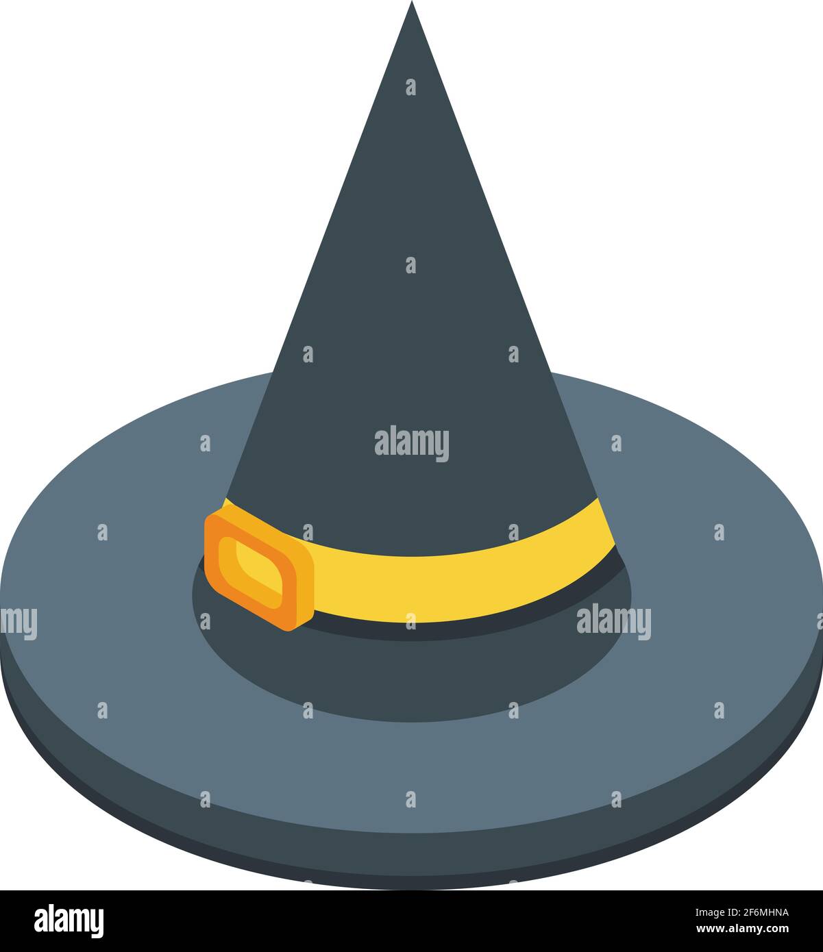 Witch hat icon. Isometric of Witch hat vector icon for web design ...