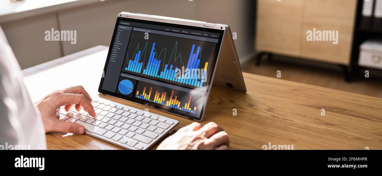 KPI Predictive Analytics Data Dashboard On Business Laptop Stock Photo ... KPI Predictive Analytics Data Dashboard On Business Laptop Stock Photo ...