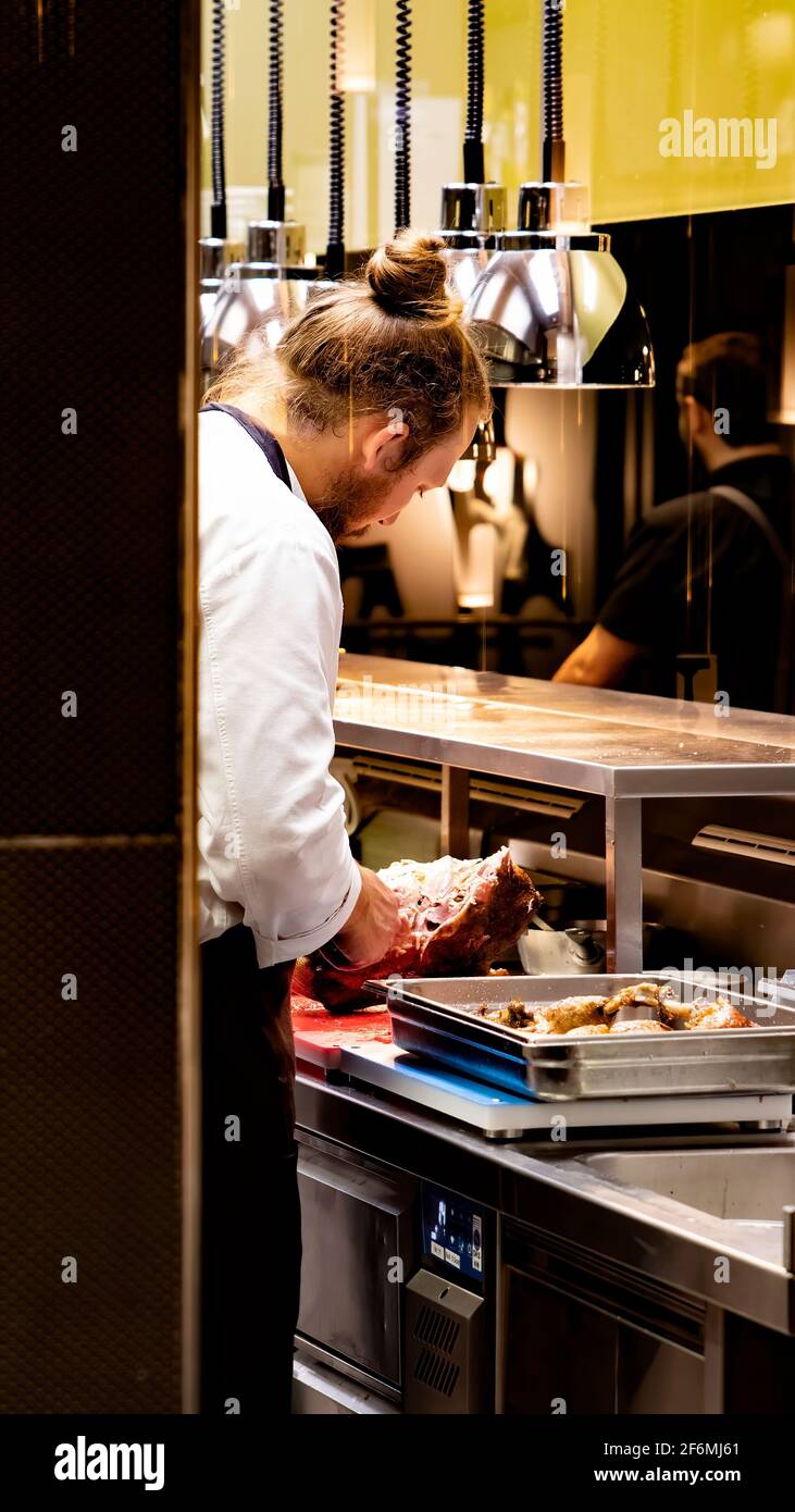 Kitchen work grill hi-res stock photography and images - Alamy