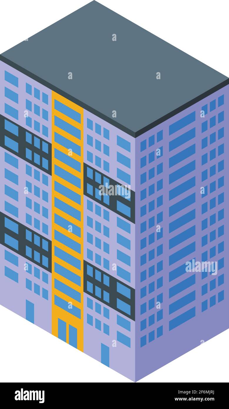 Apartment rent icon. Isometric of Apartment rent vector icon for web ...