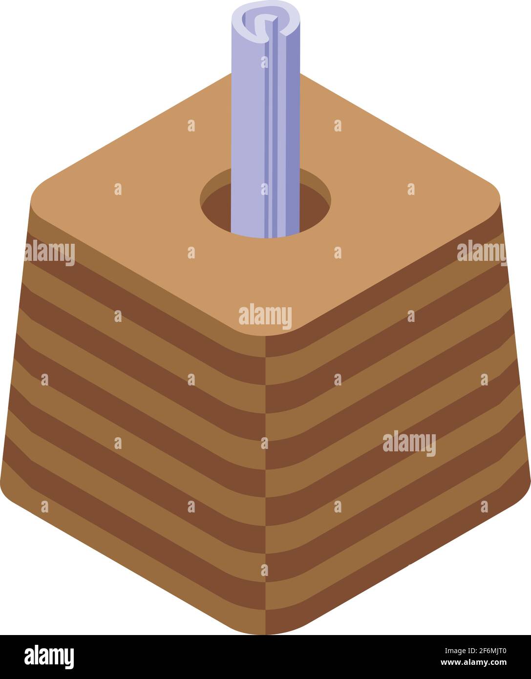 Dinner table tissue icon. Isometric of Dinner table tissue vector icon ...