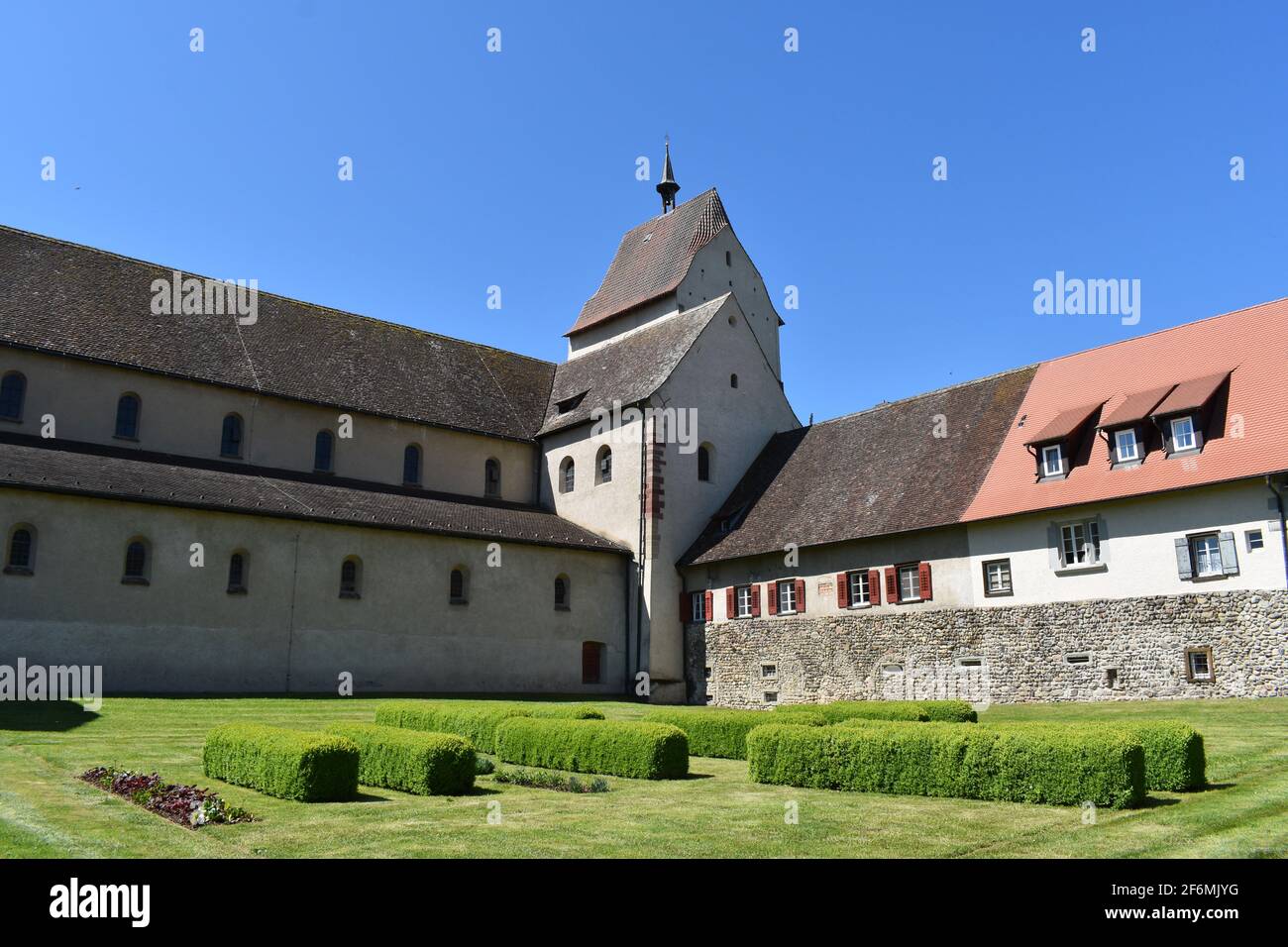 The Abbey Church of St Mary and Mark in Reichenau Mittelzel Stock Photo ...