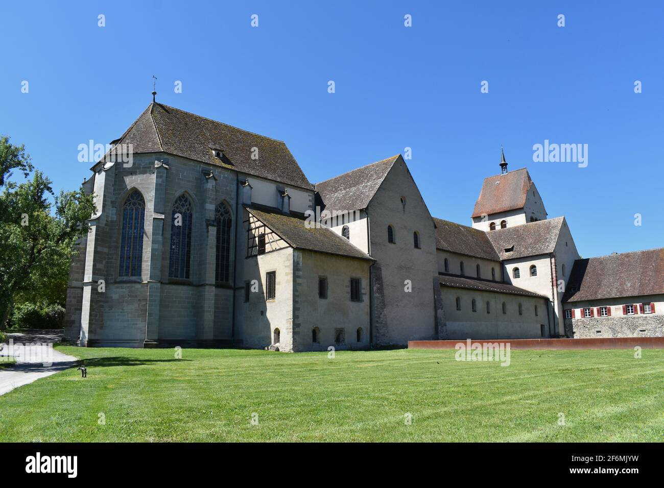 The Abbey Church of St Mary and Mark in Reichenau Mittelzel Stock Photo ...