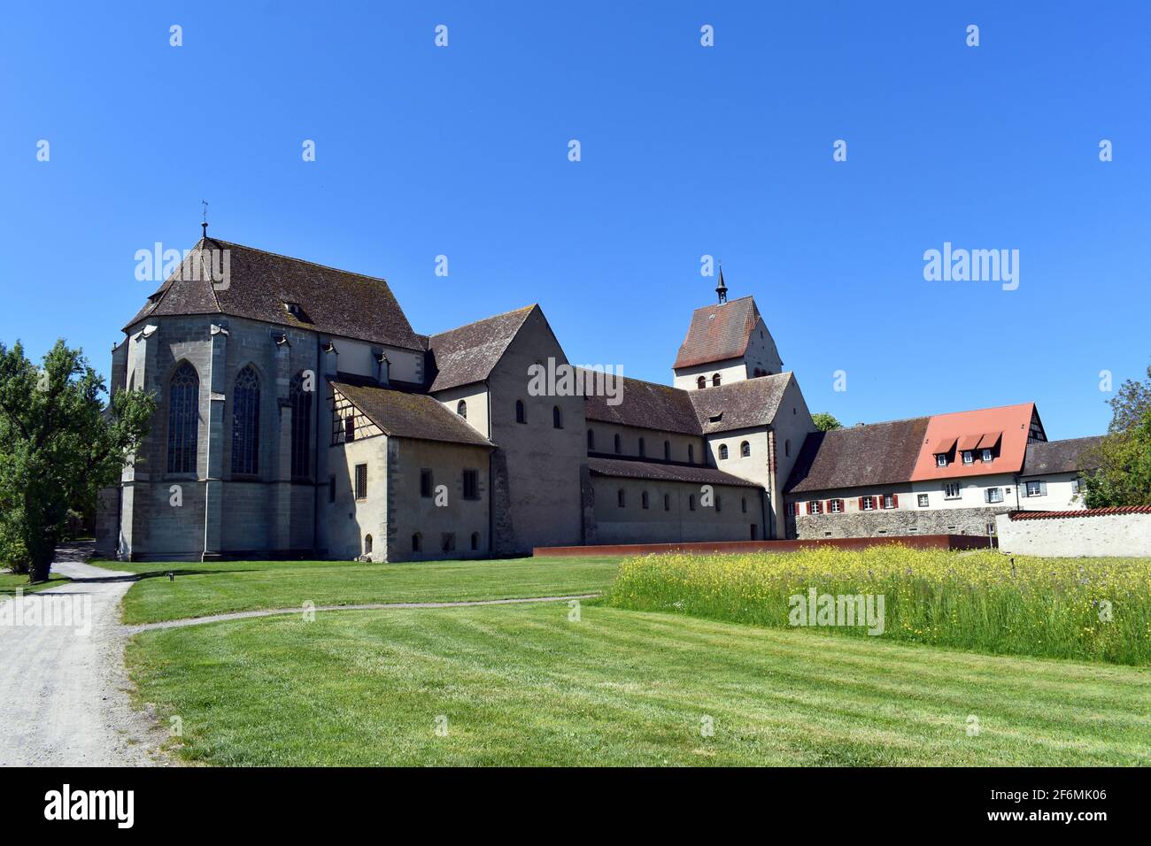 The Abbey Church of St Mary and Mark in Reichenau Mittelzel Stock Photo ...