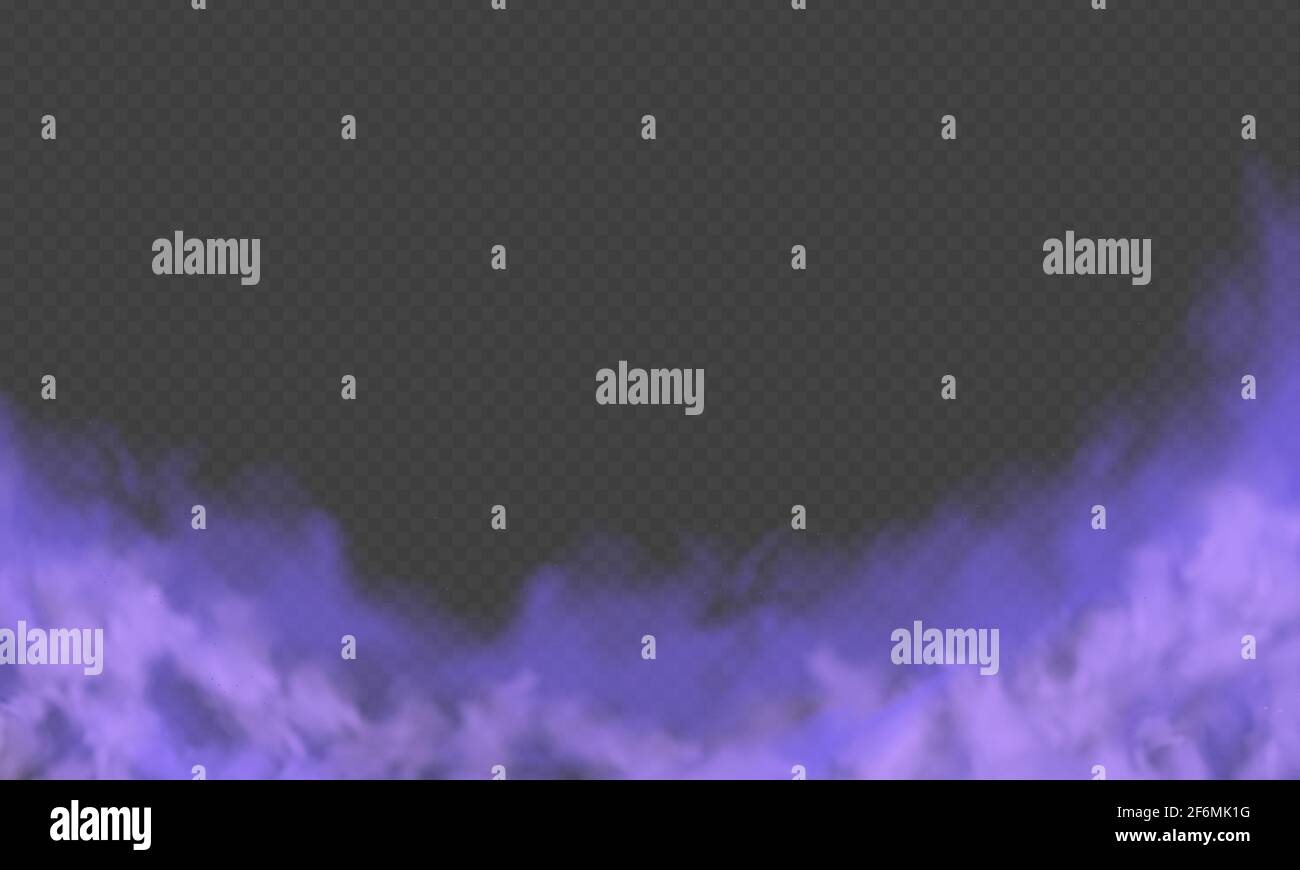 Purple fog or smoke.Purple dust with particles. Violet smoke or dust ...