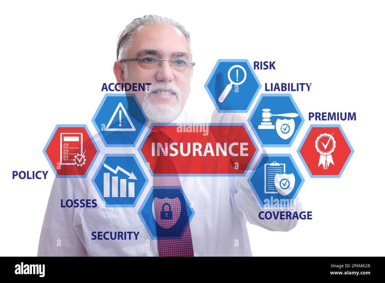 Concept of the various types of insurance Stock Photo - Alamy