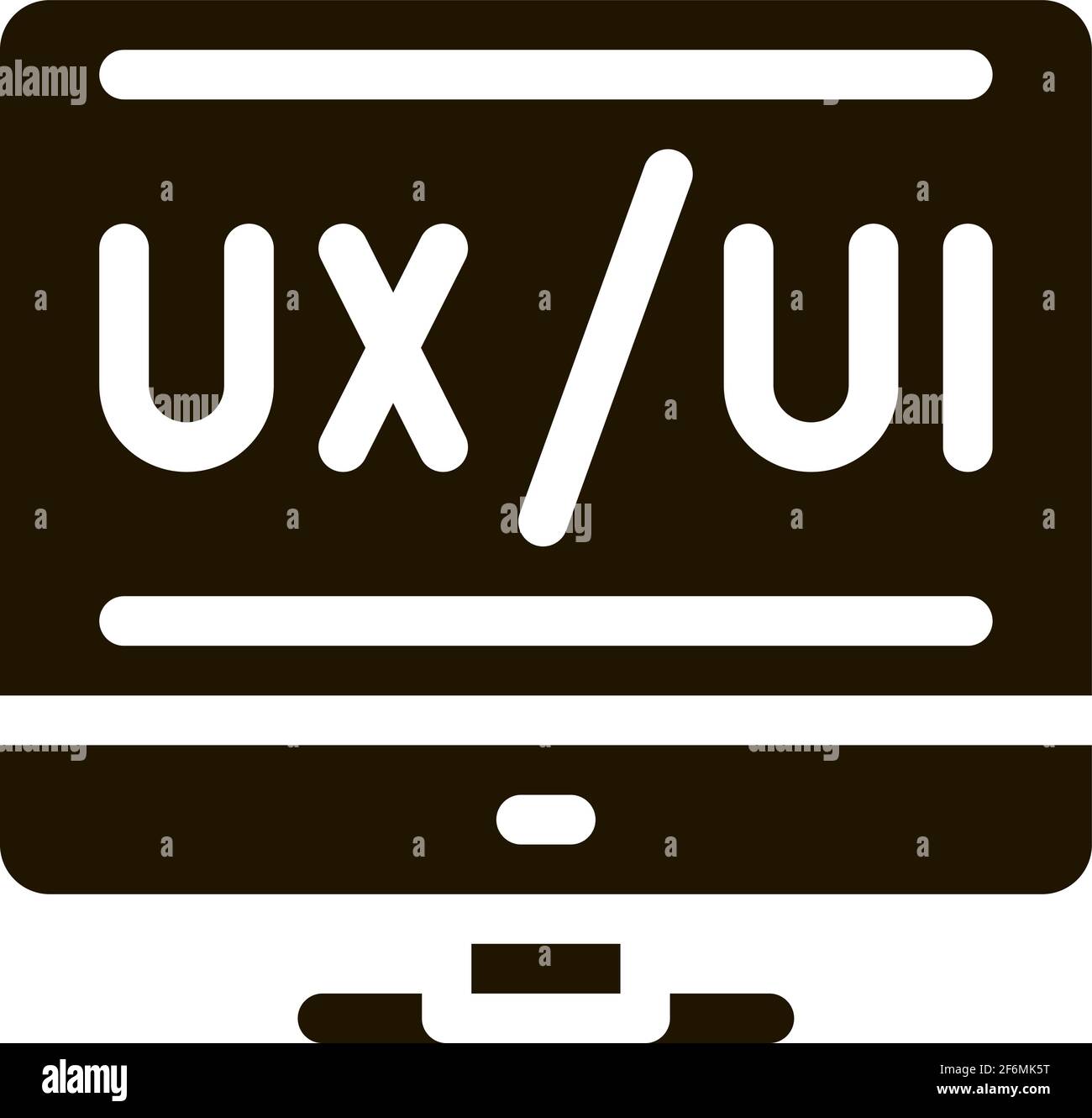 ux ui design icon Vector Glyph Illustration Stock Vector Image & Art ...