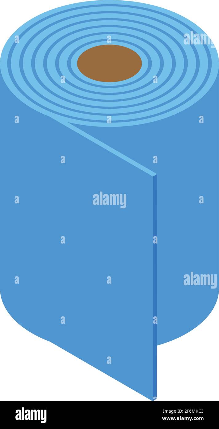 Tissue roll icon. Isometric of Tissue roll vector icon for web design ...