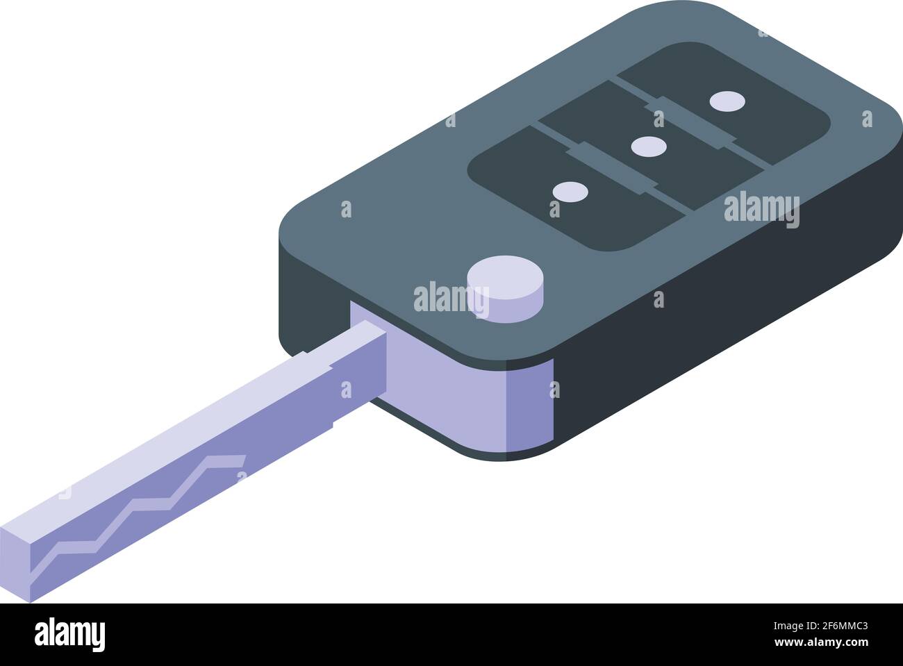 Rent car key smart icon. Isometric of Rent car key smart vector icon ...