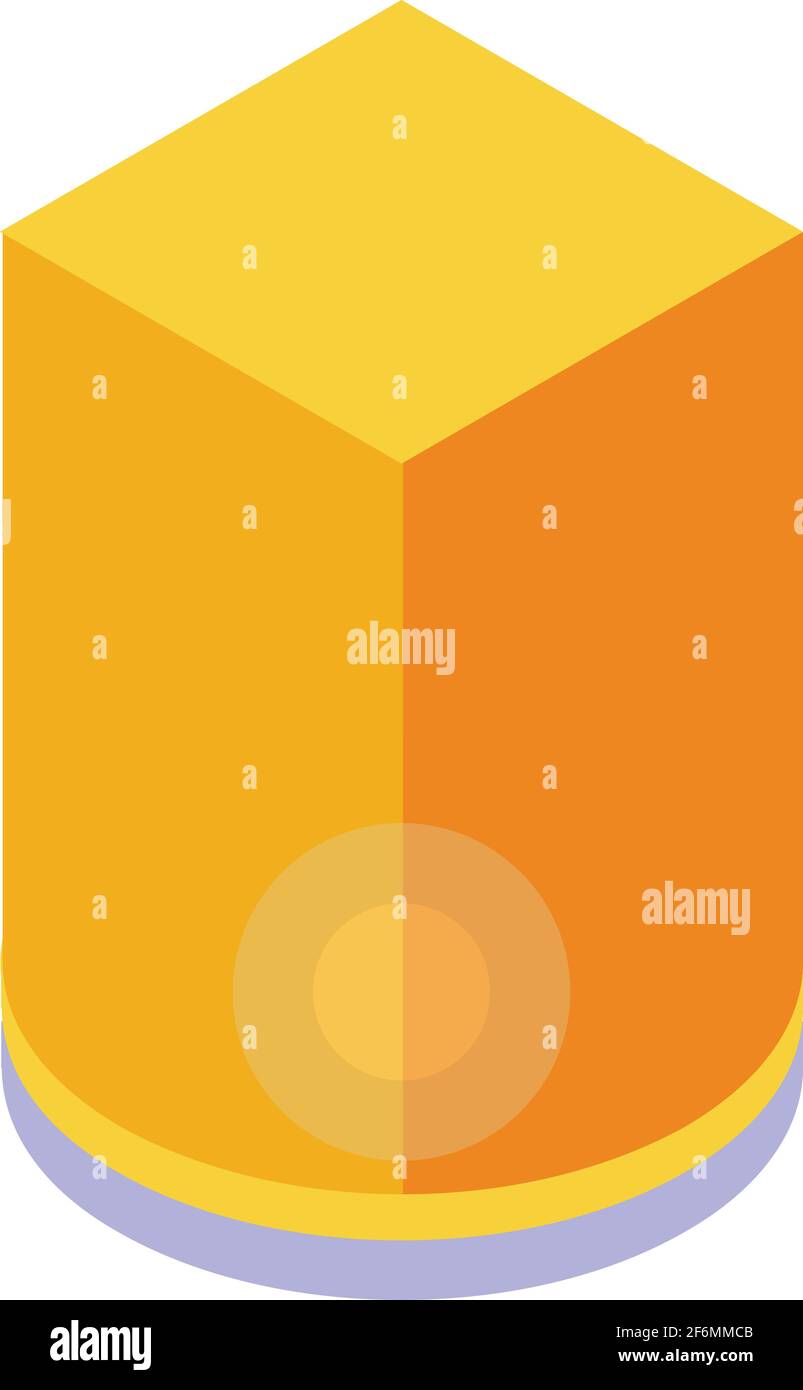 Paper floating lantern icon. Isometric of Paper floating lantern vector ...