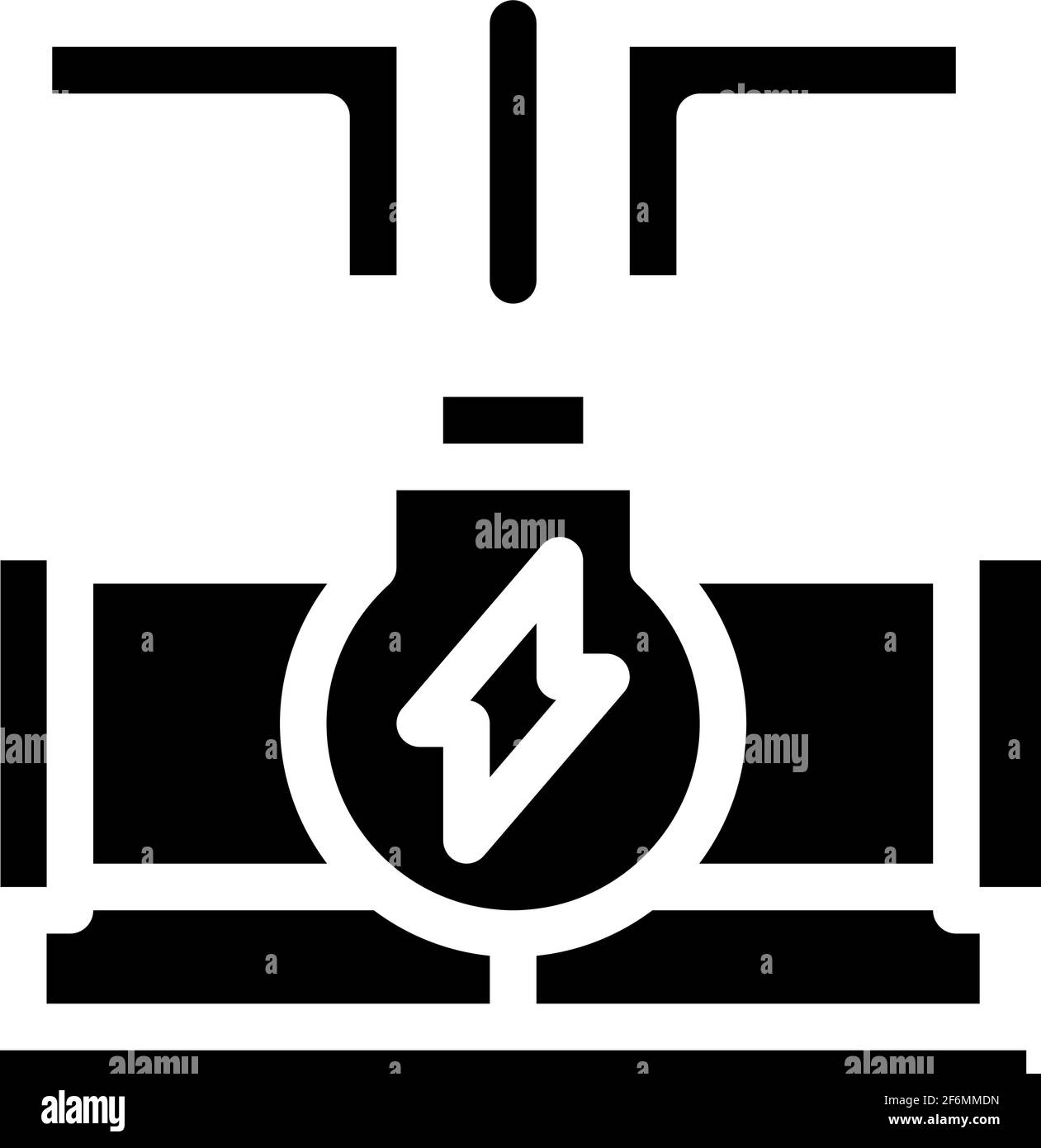 geothermal energy pipe icon Vector Glyph Illustration Stock Vector ...