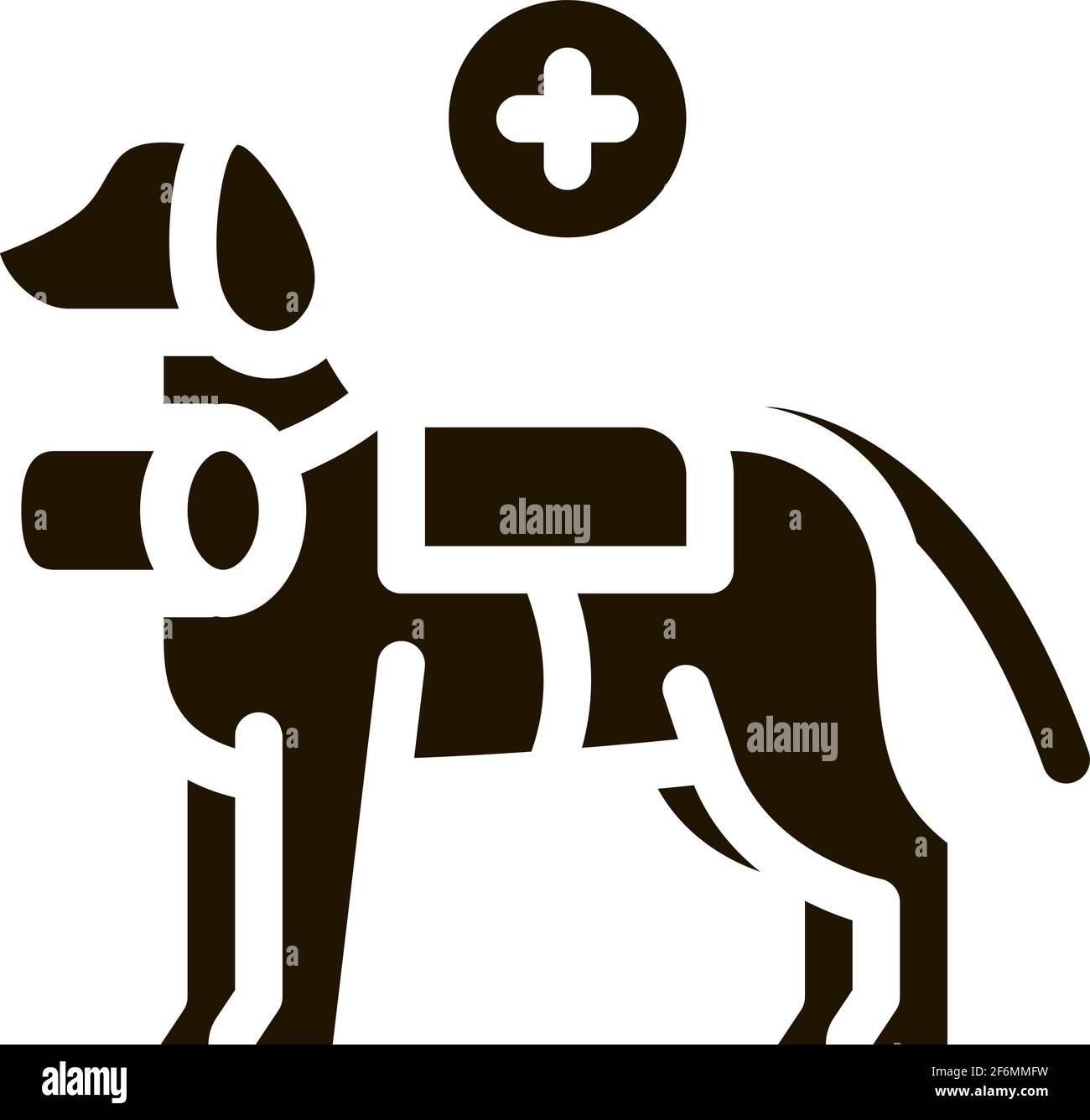 rescue dog icon vector symbol illustration Stock Vector Image & Art - Alamy