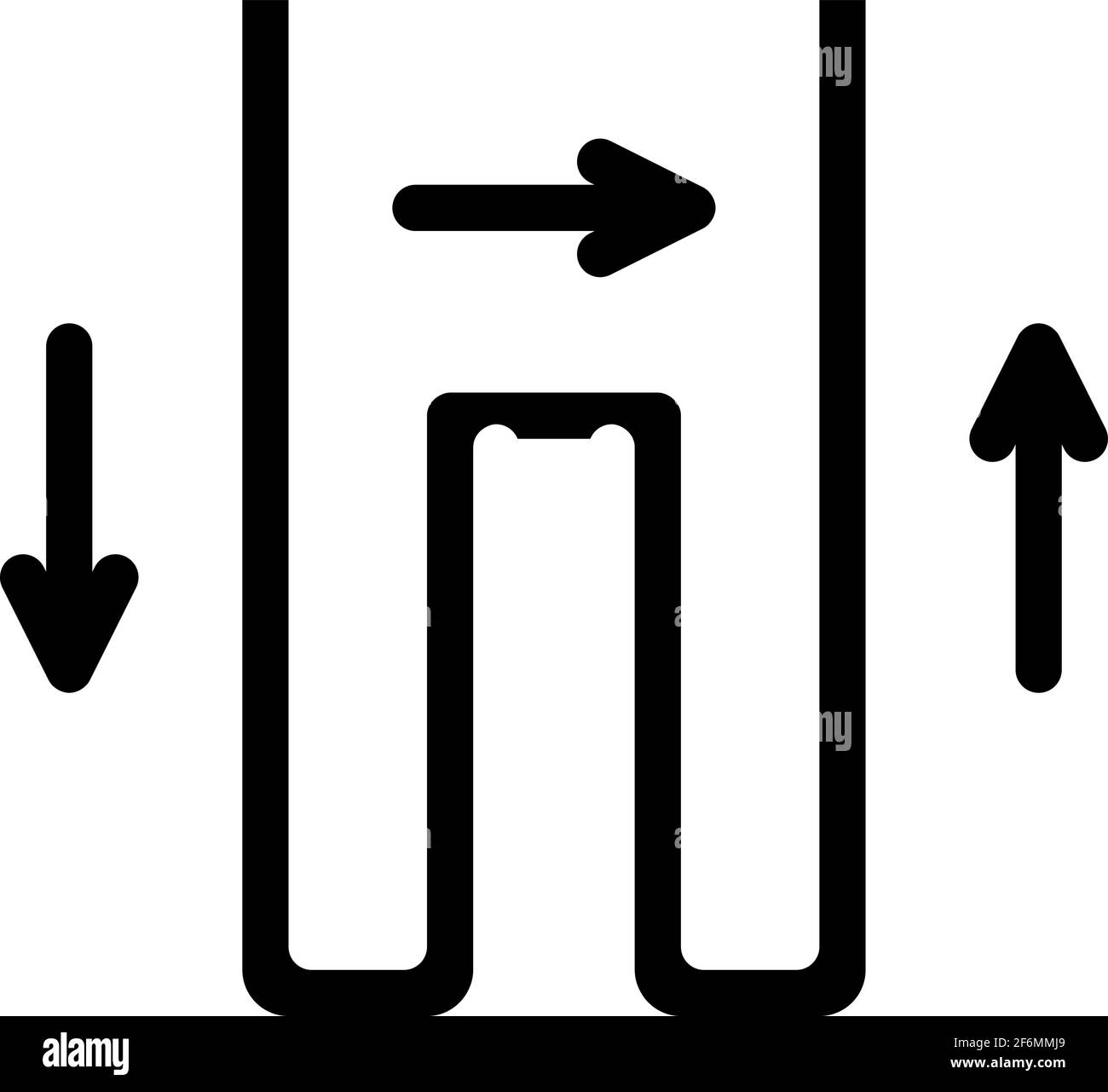 geothermal tube heating equipment icon Vector Glyph Illustration Stock ...