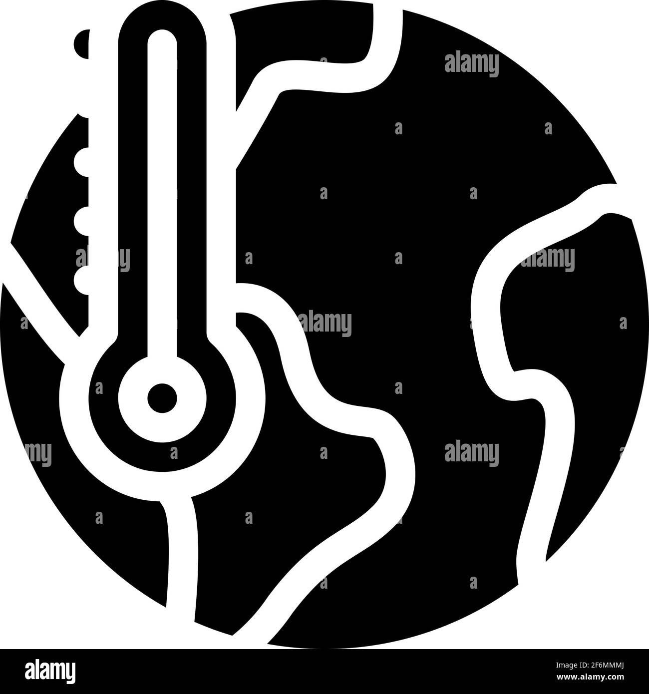 earth temperature icon vector symbol illustration Stock Vector Image ...