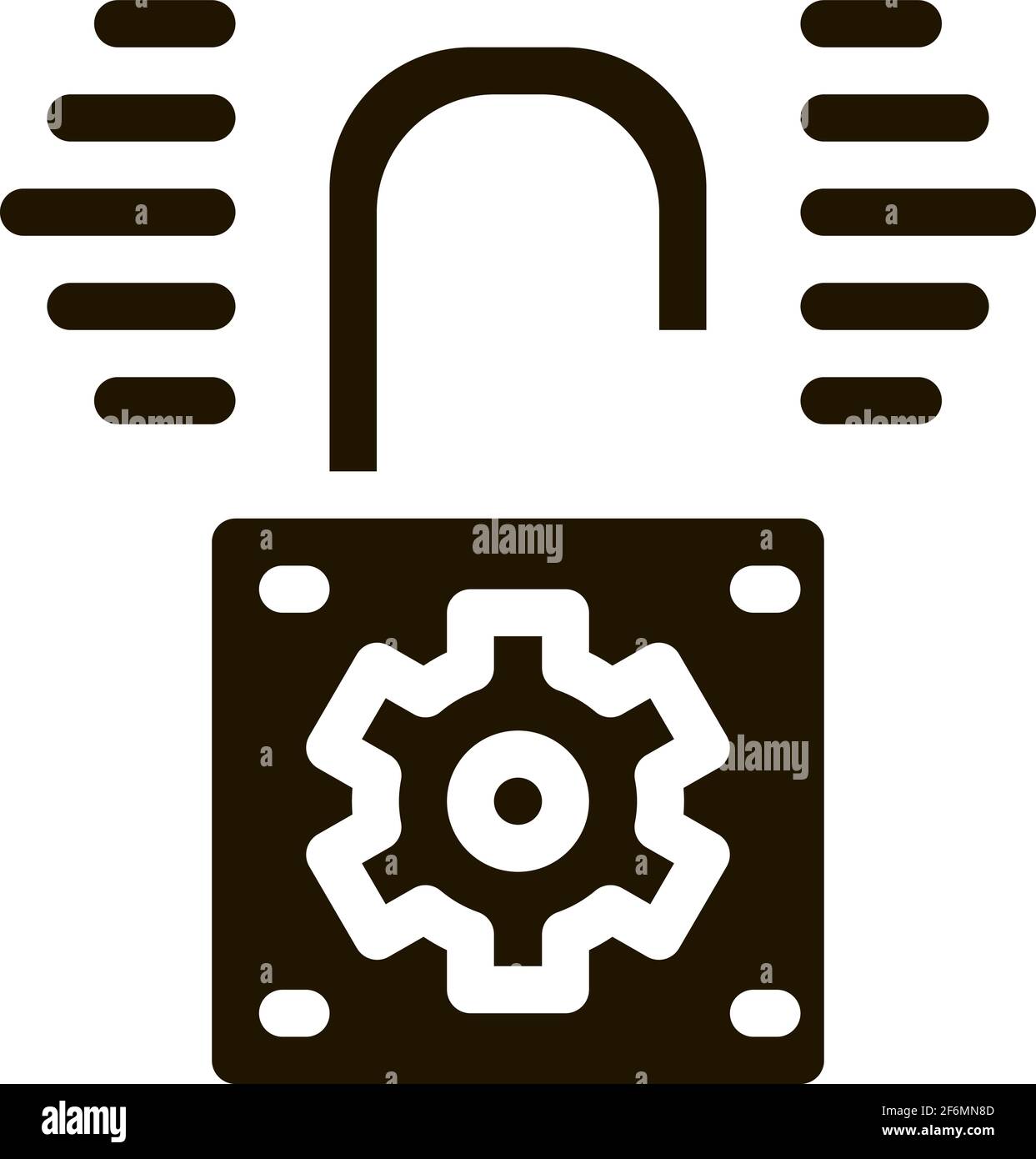 open padlock icon vector symbol illustration Stock Vector Image & Art ...