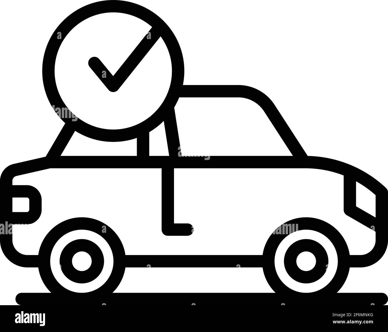Auto purchase icon. Outline Auto purchase vector icon for web design ...