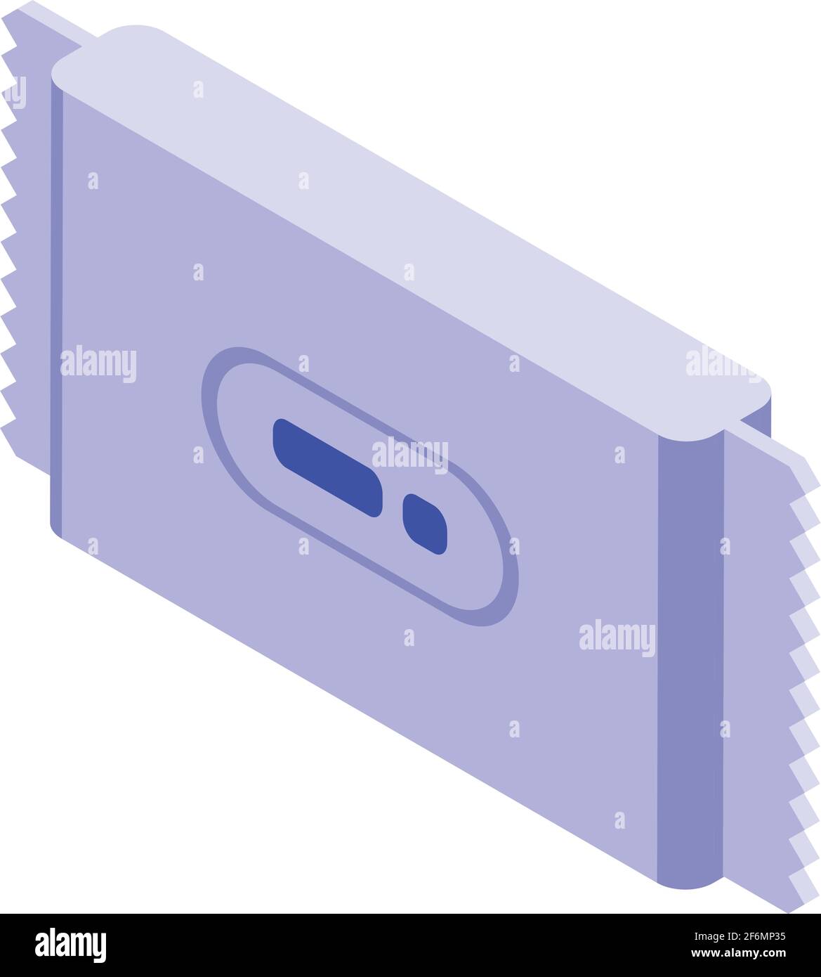 Wipes pack icon. Isometric of Wipes pack vector icon for web design ...