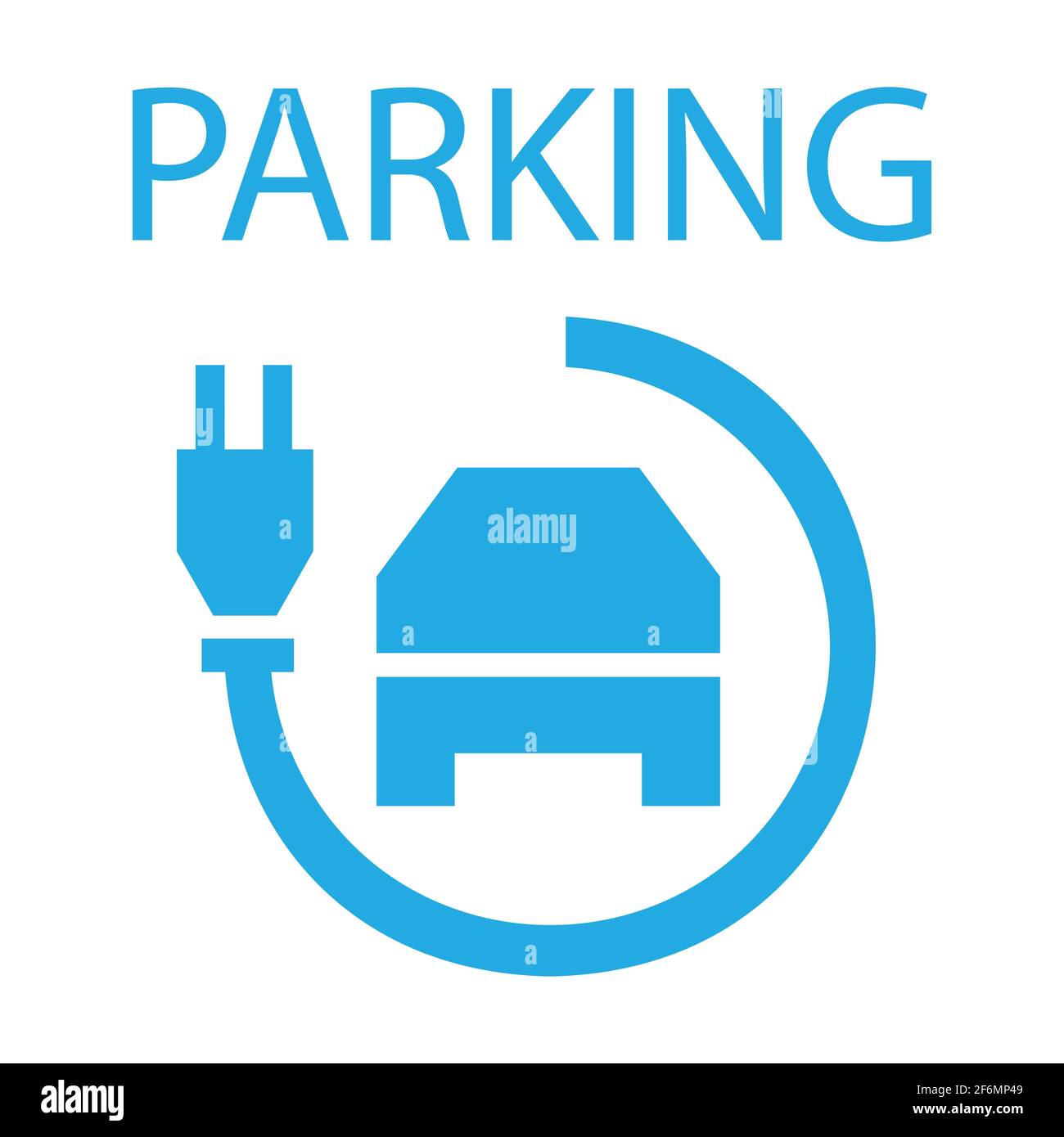 Parking lot charging stations symbol. Electric car charging pint sign ...