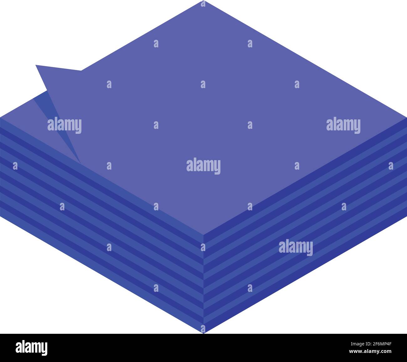 Memo sticker pack icon. Isometric of Memo sticker pack vector icon for ...