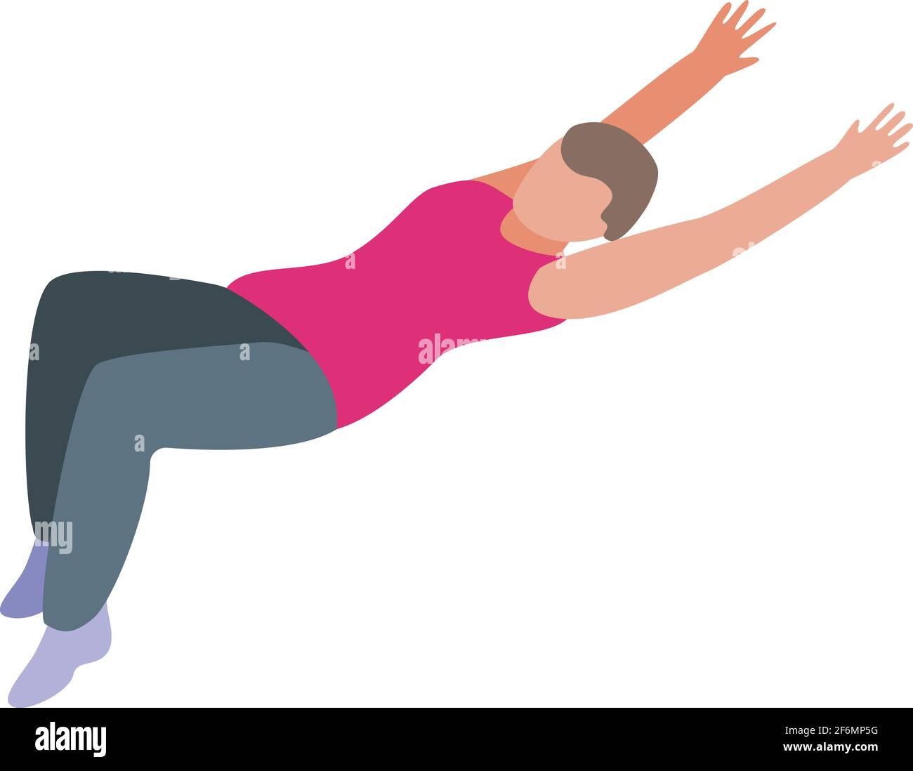 Pilates back exercise icon. Isometric of Pilates back exercise vector ...