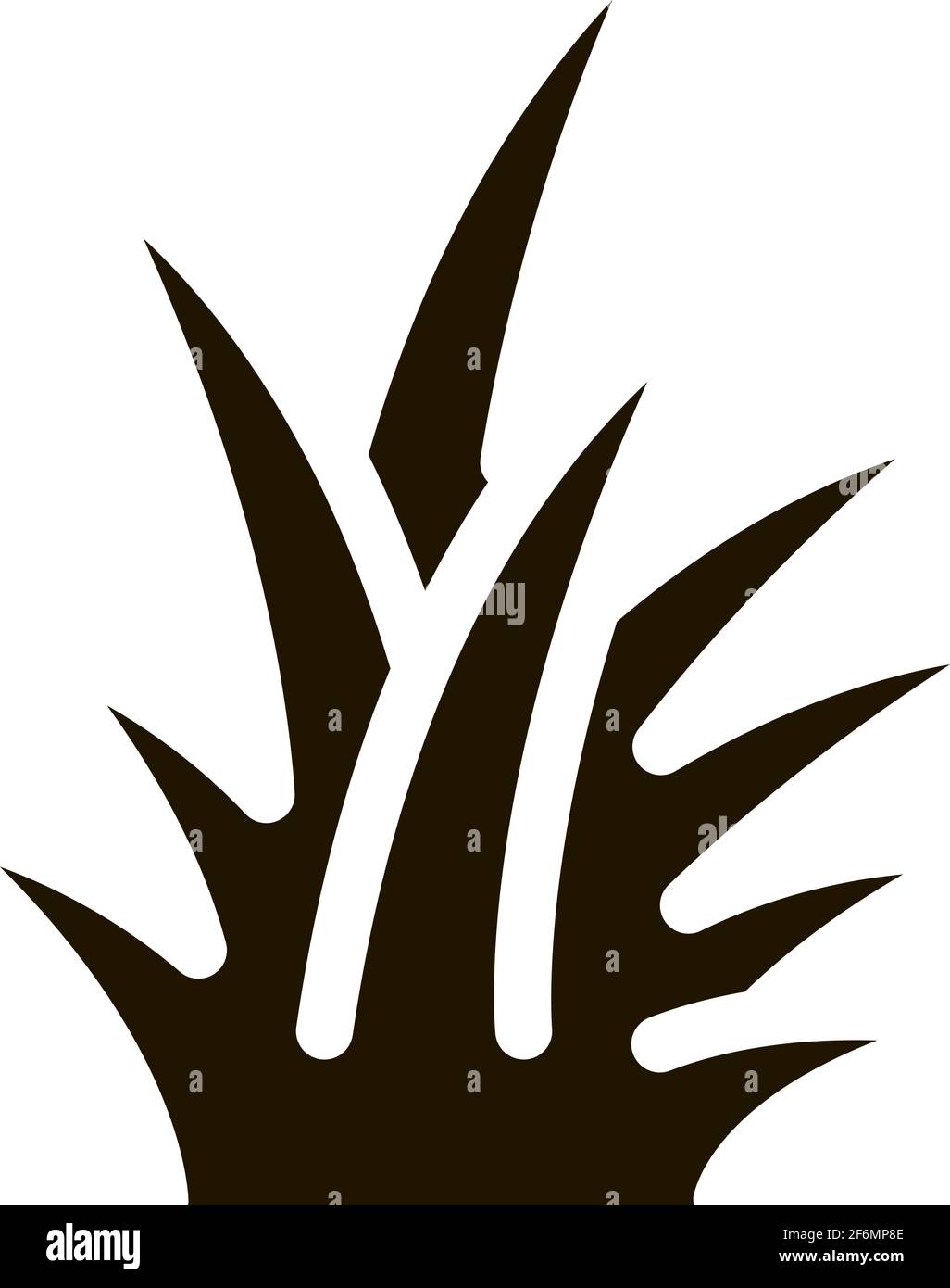 tropical bush icon vector symbol illustration Stock Vector Image & Art ...