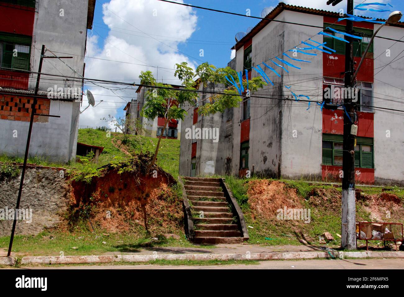 simoes filho, bahia / brazil - october 5, 2012: staircase is seen in a ...