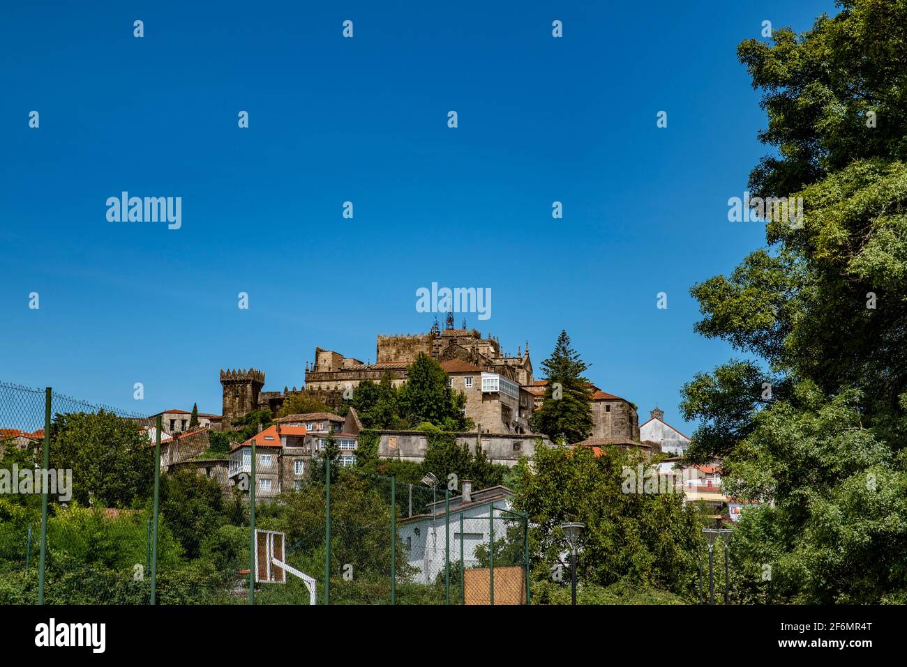 Tui / Tuy, historical village of Pontevedra. Galicia,Spain Stock Photo ...