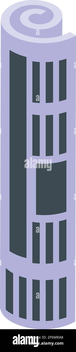 Newspaper post icon. Isometric of Newspaper post vector icon for web ...