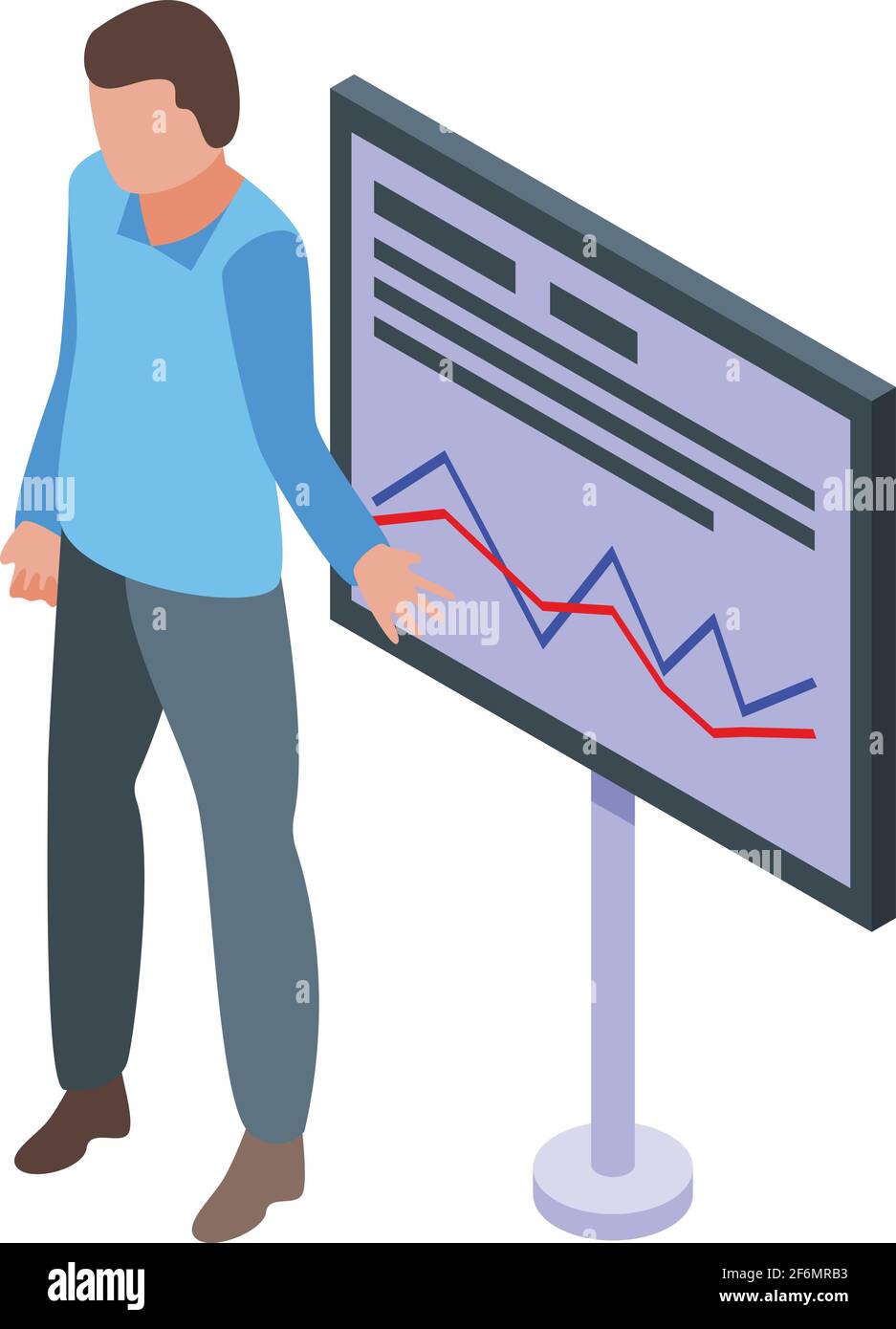 Stock market agent icon vector hi-res stock photography and images - Alamy