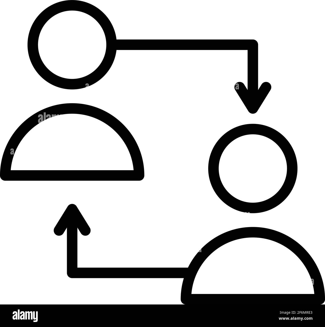 Crew team icon. Outline Crew team vector icon for web design isolated ...