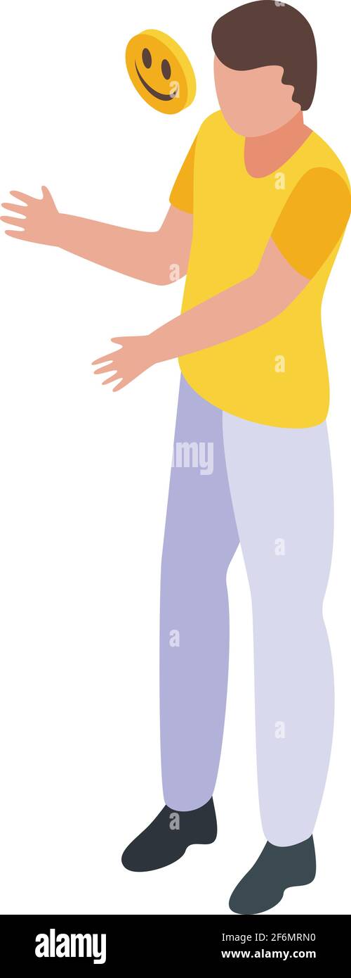 Friendly interaction icon. Isometric of Friendly interaction vector ...