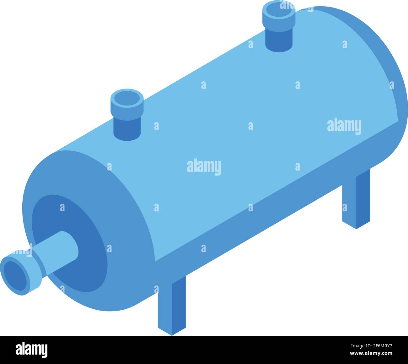 Sewerage water tank icon. Isometric of Sewerage water tank vector icon ...