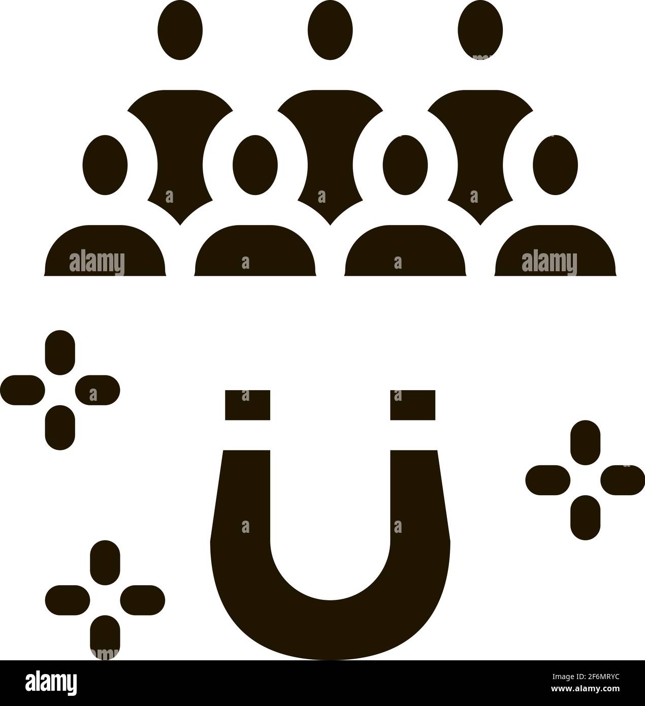 people magnet icon vector symbol illustration Stock Vector Image & Art ...