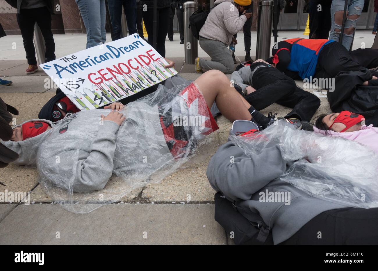 Native american protest march hi-res stock photography and images - Alamy