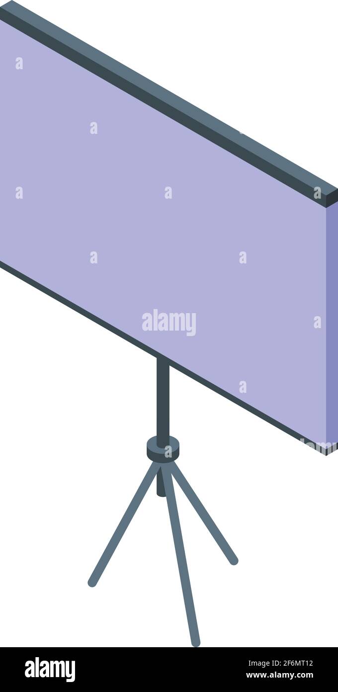 Screen desk icon. Isometric of Screen desk vector icon for web design ...