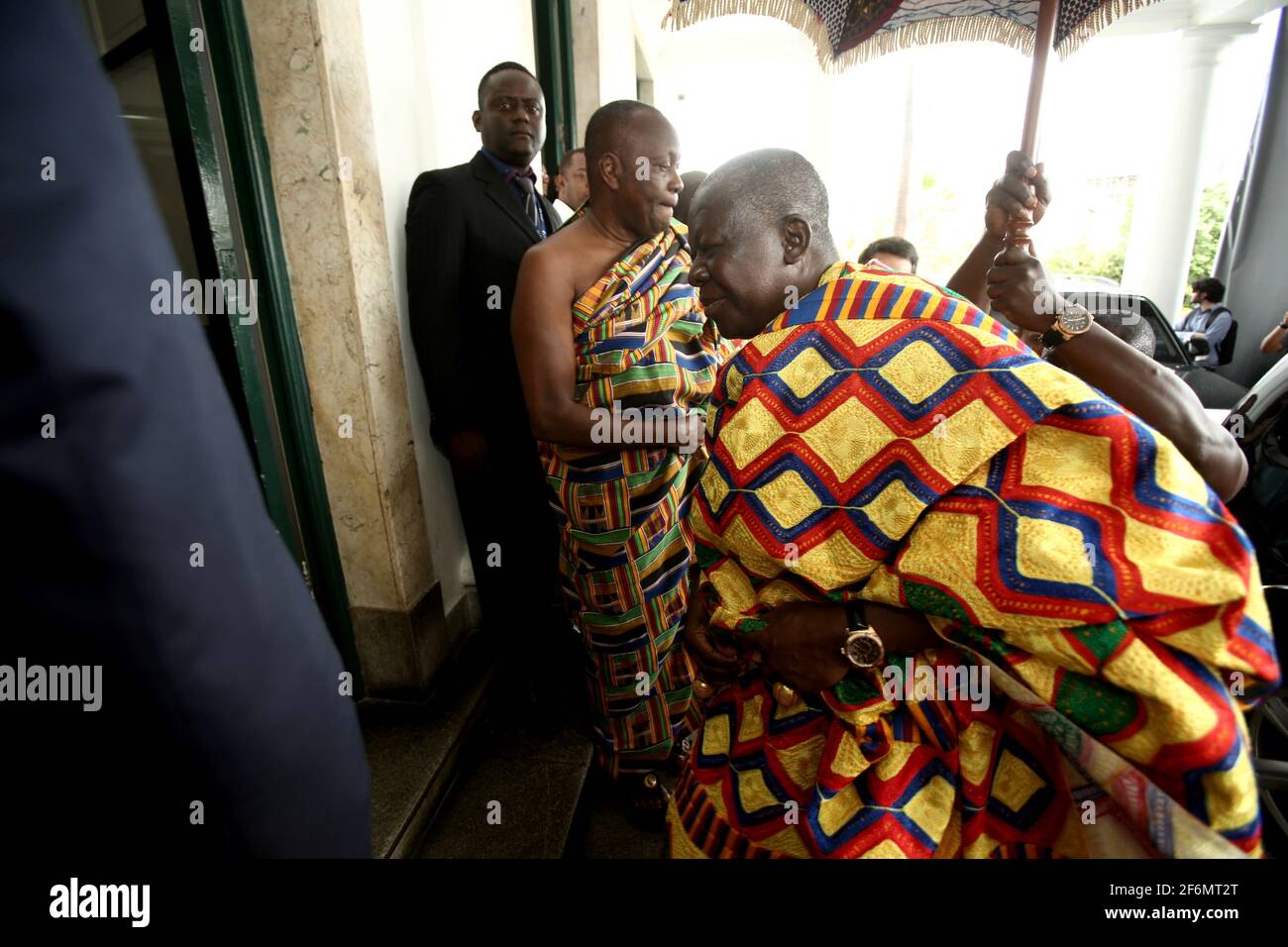 salvador, bahia / brazil - october 17, 2017: Otumfuo Nana Osei Tutu II ...