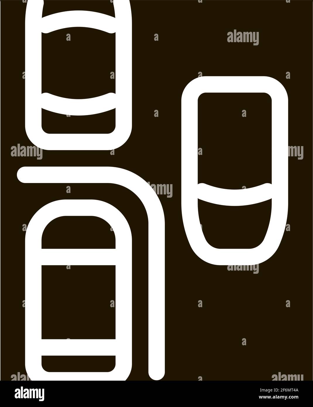 parking help system icon Vector Glyph Illustration Stock Vector Image ...