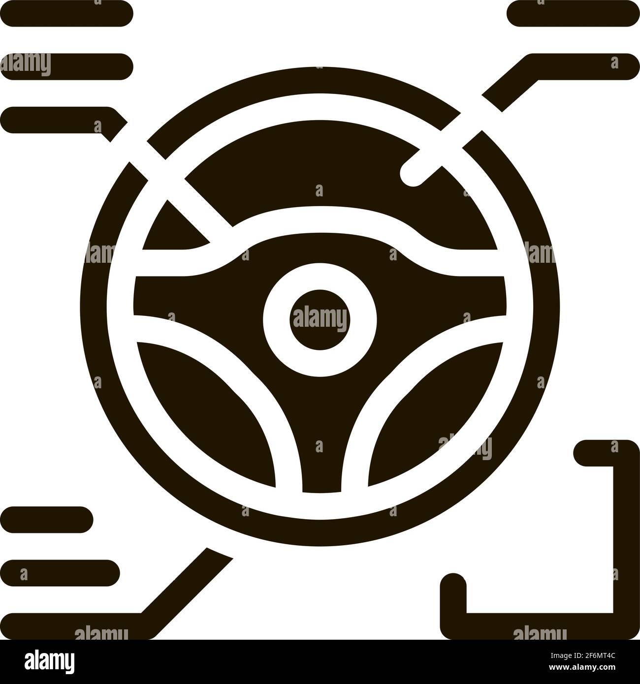 drive wheel characteristics icon Vector Glyph Illustration Stock Vector ...