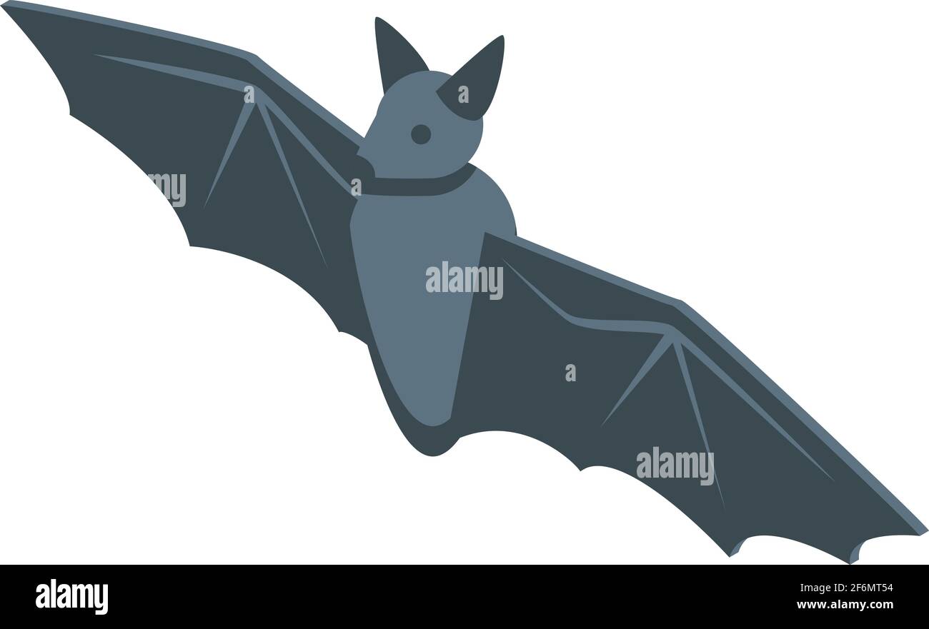Scary bat icon. Isometric of Scary bat vector icon for web design ...