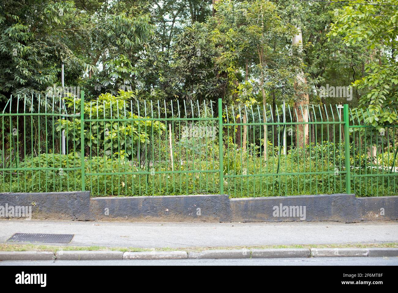 Ibirapuera park Sao paulo Brazil metal gate Stock Photo - Alamy