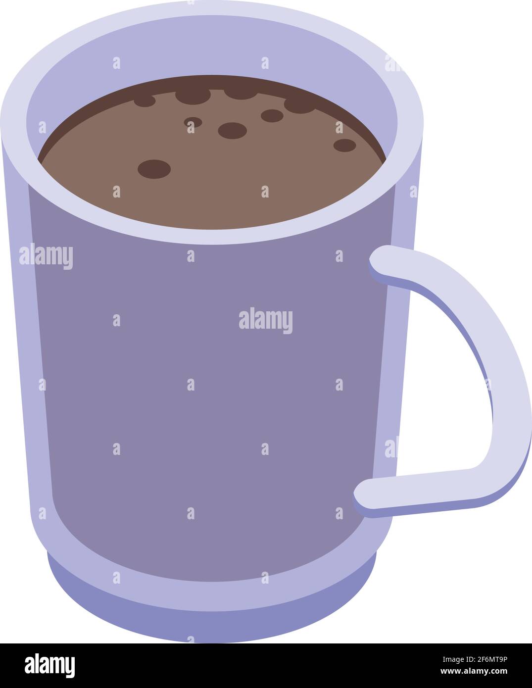 Coffee mug icon. Isometric of Coffee mug vector icon for web design ...