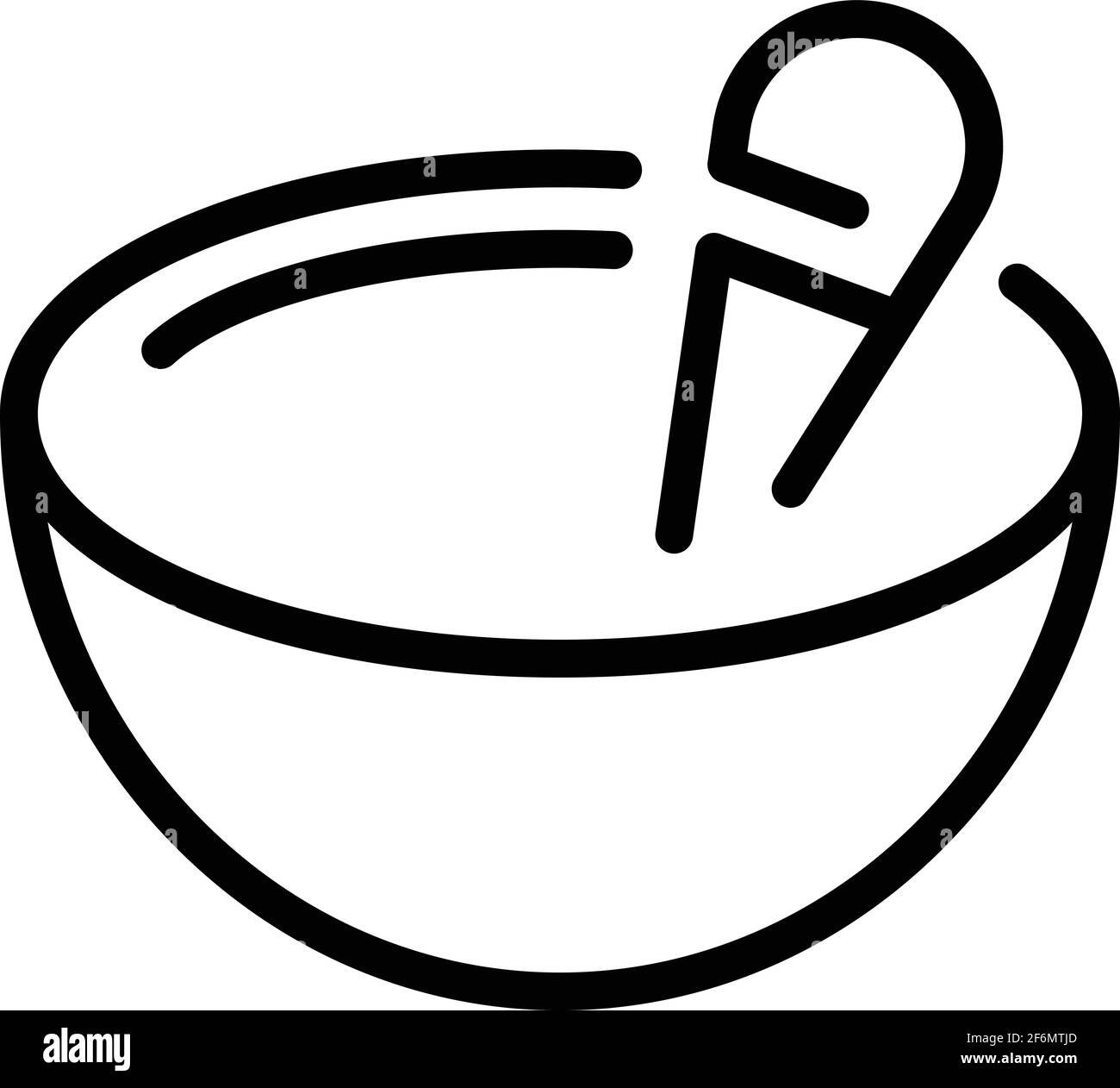 Spiritual bowl icon. Outline Spiritual bowl vector icon for web design ...